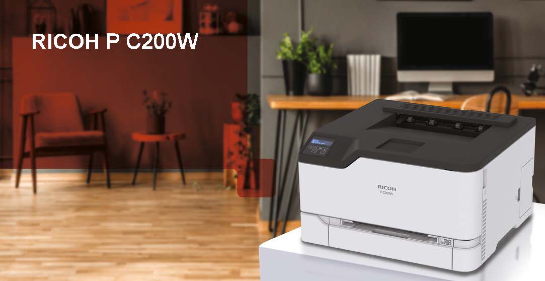 Зустрічайте новий повноколірний лазерний принтер формату А4 RICOH P C200W!